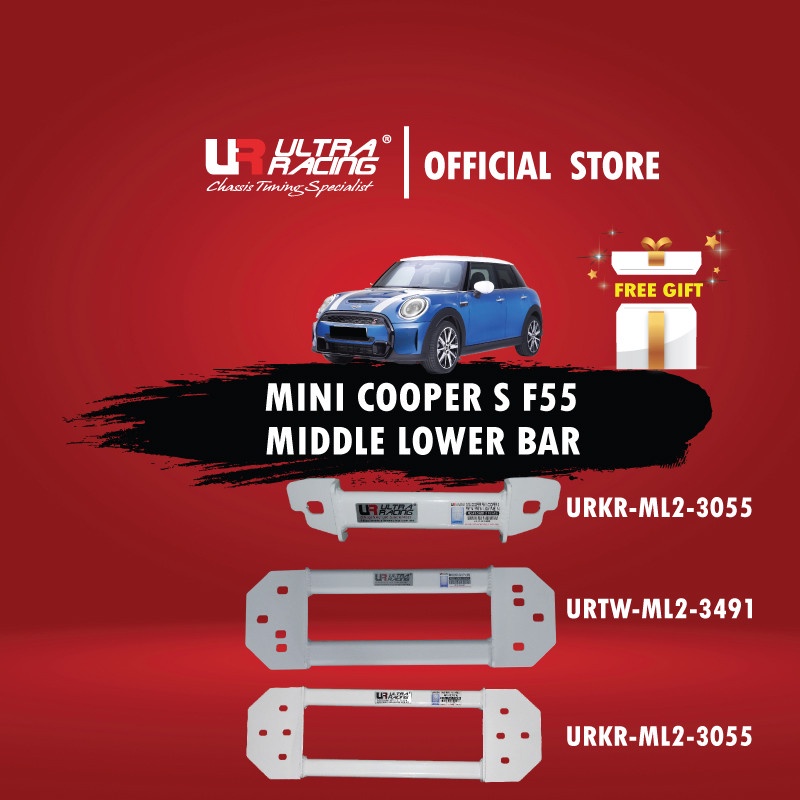 Ultra Racing | Mini Cooper S F55 1.5T '13 (2WD) - Middle Lower Bar | Shopee Malaysia