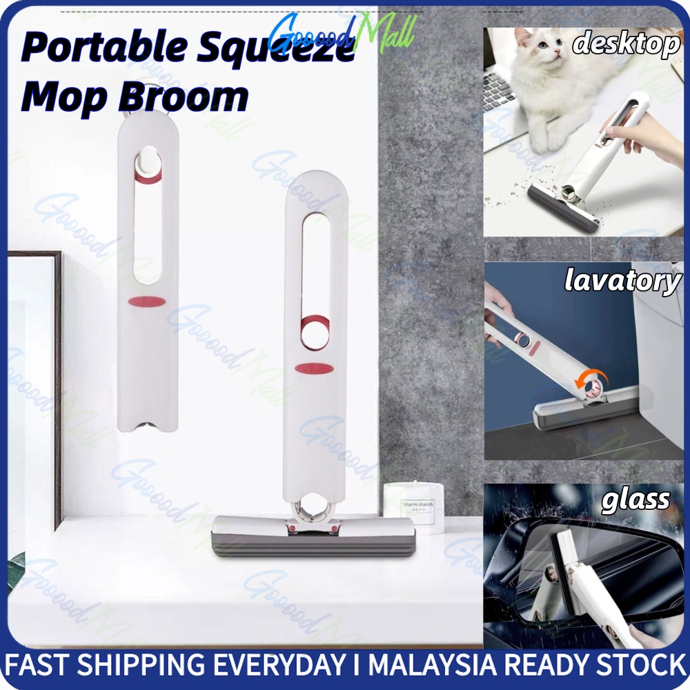 Upgrade New Portable Mini Squeeze Mop Lazy Glass Sponge Cleaning Car ...