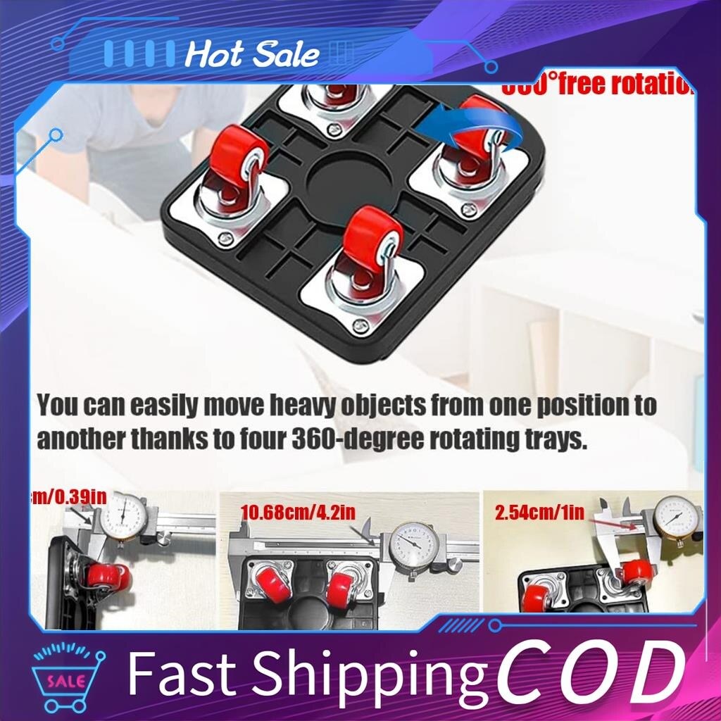 Heavy Duty Furniture Lifter Transport Mover Lifter Slides Wheel Easy ...