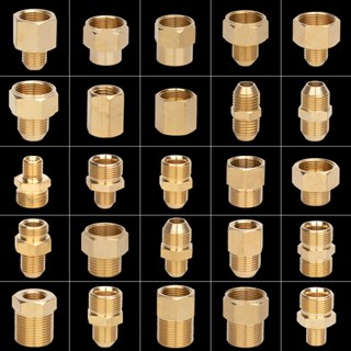 Brass 3/8" 1/4" M14 M18 M22 Thread Connector Male Female Adapter for ...