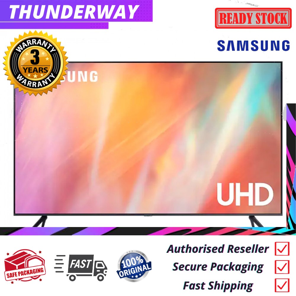 Samsung 75" Inch UA75AU7000KXXM AU7000 4K UHD Smart TV (2021) | Shopee ...