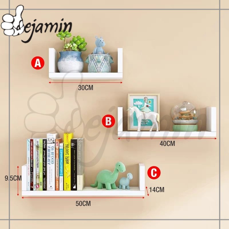 Floating Rack Wall Shelf Display Shelf Wall Organiser U Shape Shelf ...