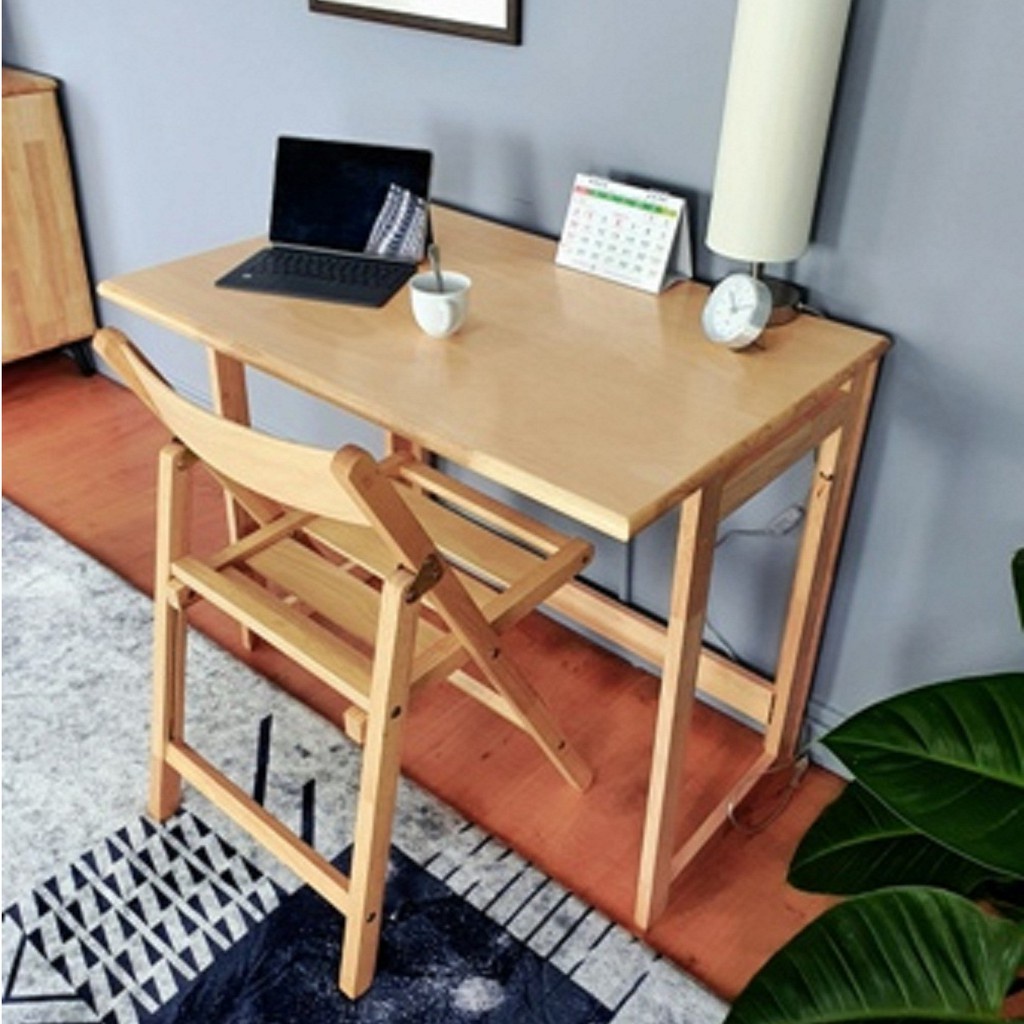 Evergreen-Furniture Rubber Wood Study Desk / Meja Belajar/Kerja Kayu ...