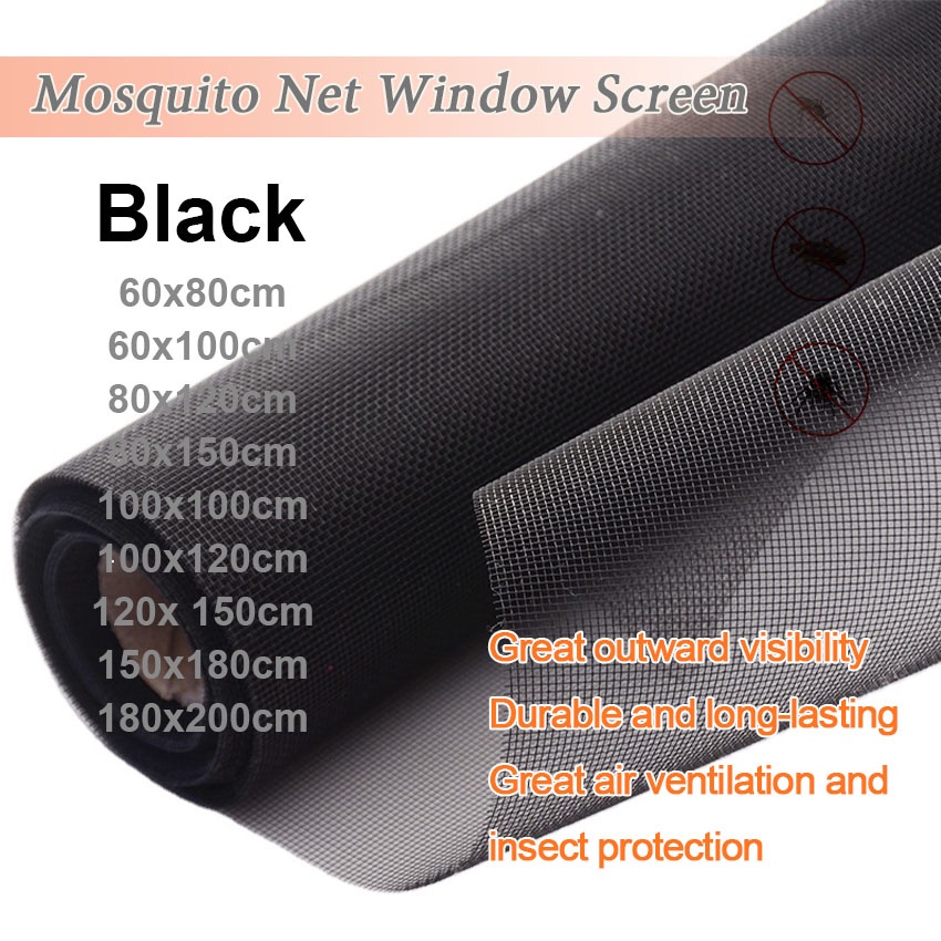 Mosquito Net Insect Screen Quality Fiberglass Mesh Net Black Netting ...