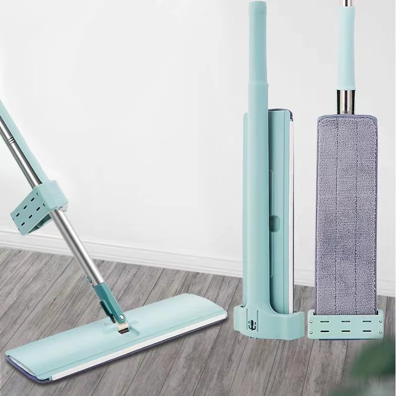 SF_ Mop Lantai 360 Rotation Flat Mop Free Hand Washing Lazy Mop Floor ...