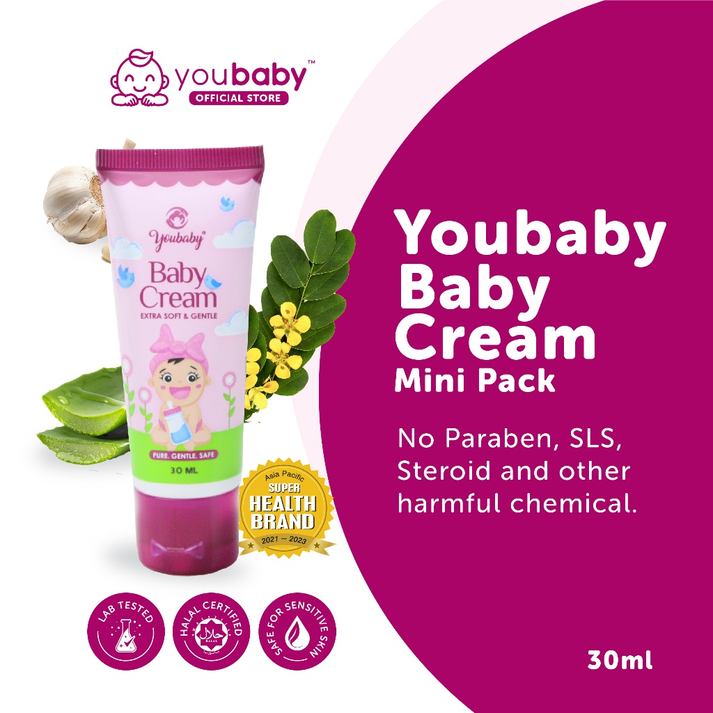 YOUBABY Mini Pack Baby Cream Krim Anti Batuk Kahak Selsema Ruam Kuning ...