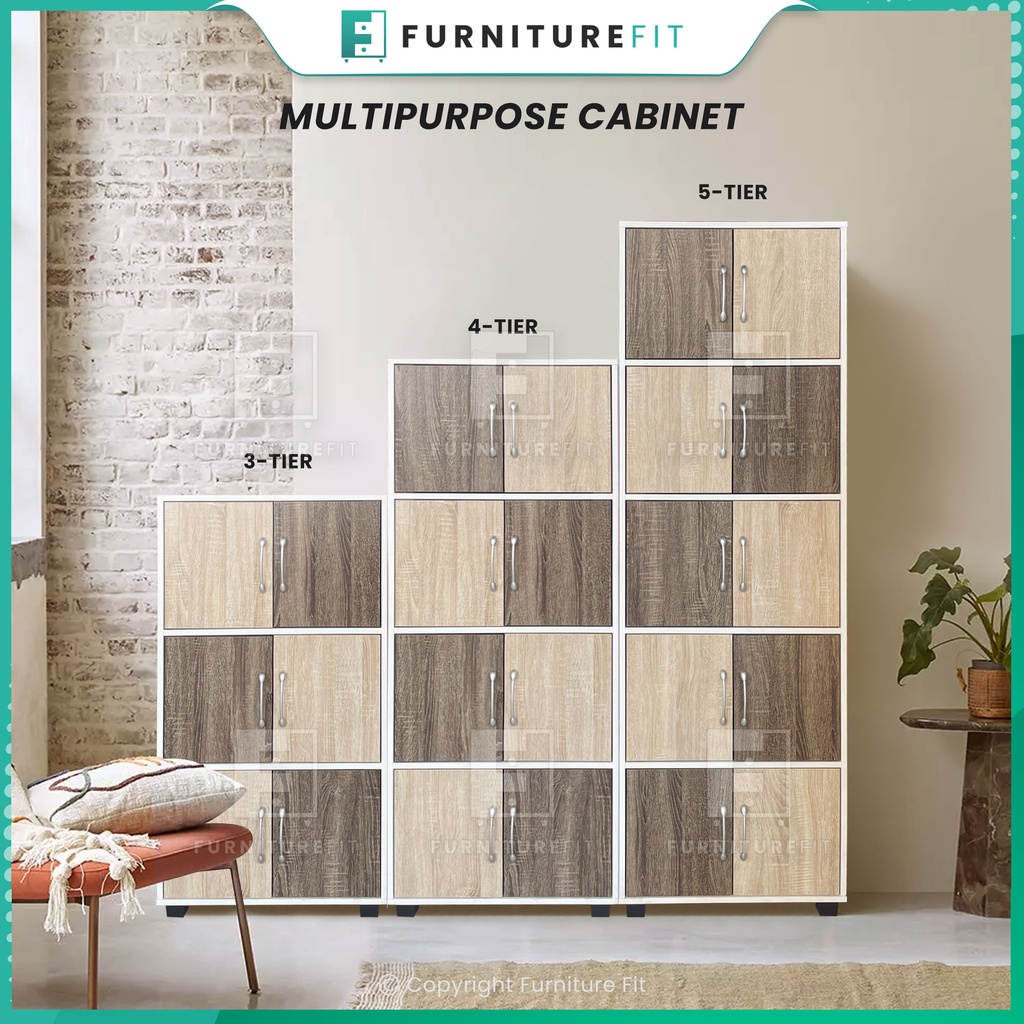 FurnitureFit Multipurpose File Cabinet [FREE DELIVERY] / Rak Buku ...