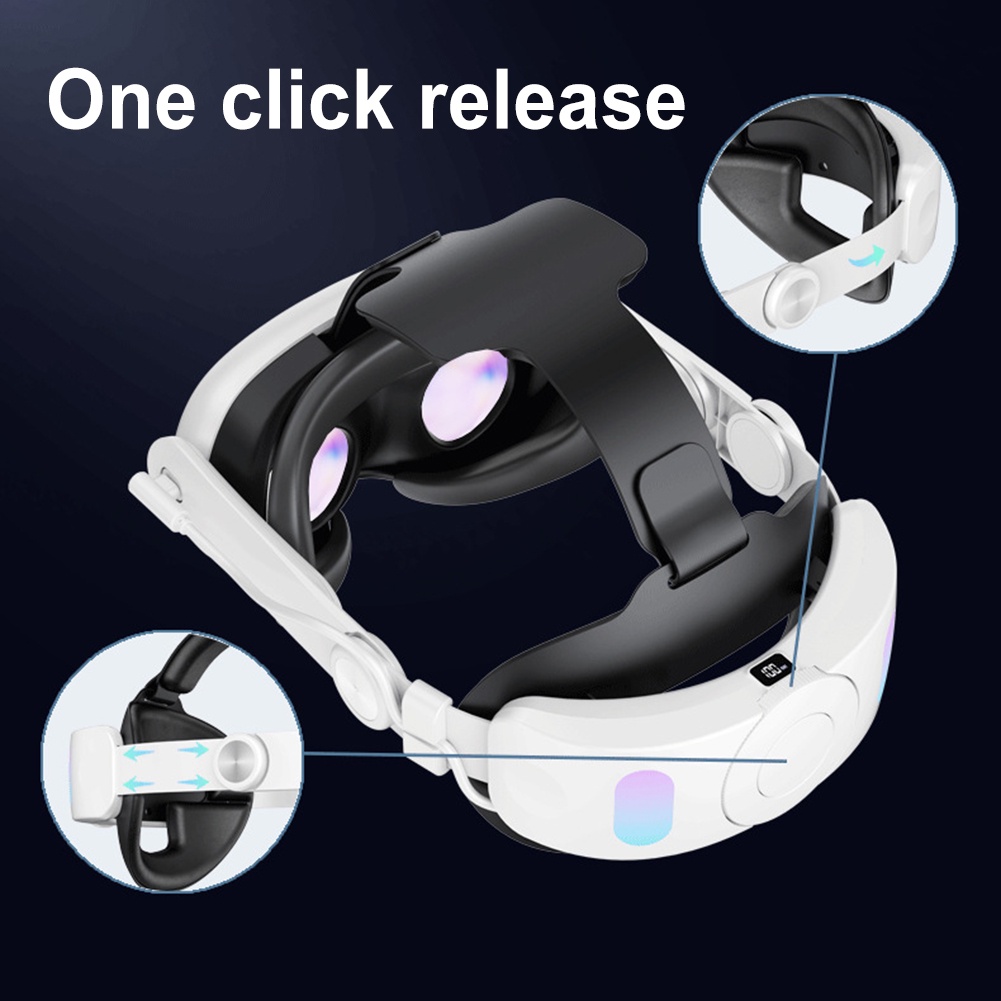 Adjustable VR Replacement Elite Headband 6,000mAh Rechargeable Battery ...