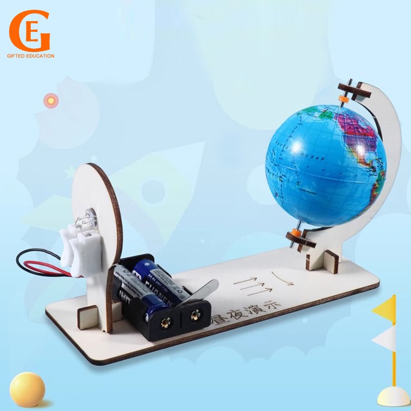 GIFTED EDUCATION DIY Handmade Globe Model Day Night Alternation ...