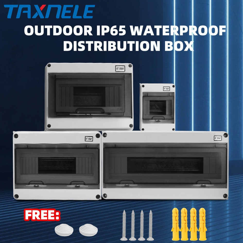 Outdoor Waterproof Electrical Distribution Box HT IP65 5 8 12 15 18 ...