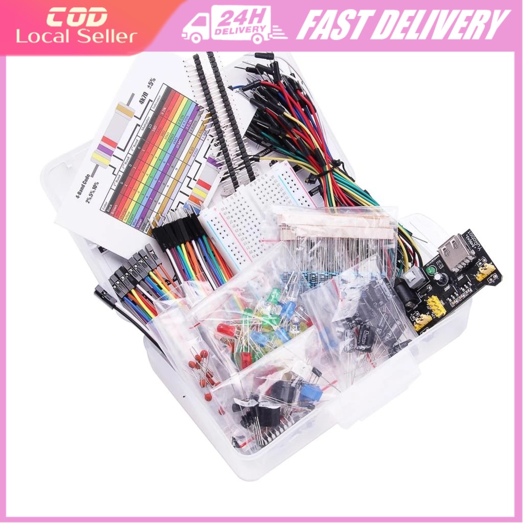 Arduino uno r3 learning suite School Basic Upgraded Beginner Sensor Learning Starter Kit Set ...