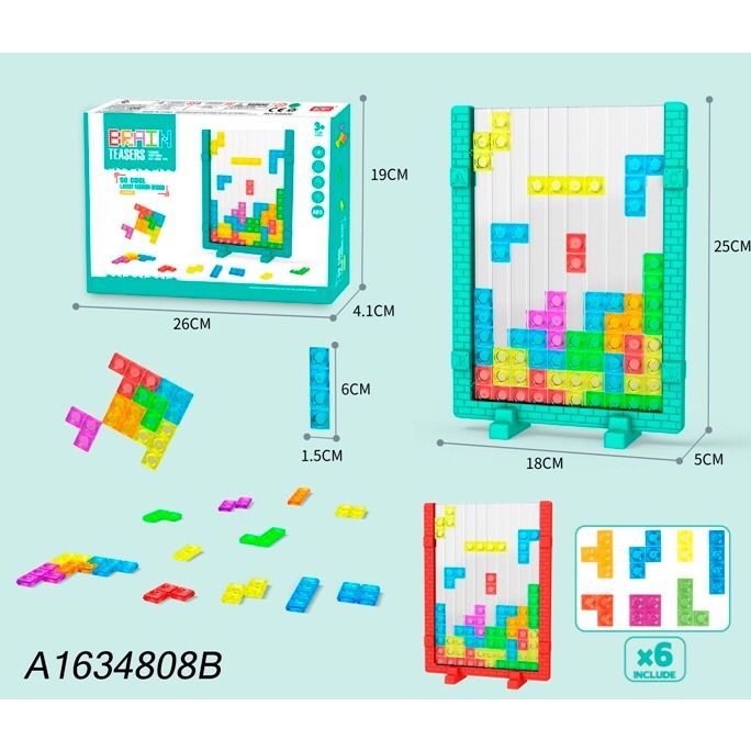 Tetris 3D Puzzle Toys/Board Game Stacking Blocks Block Game | Shopee ...