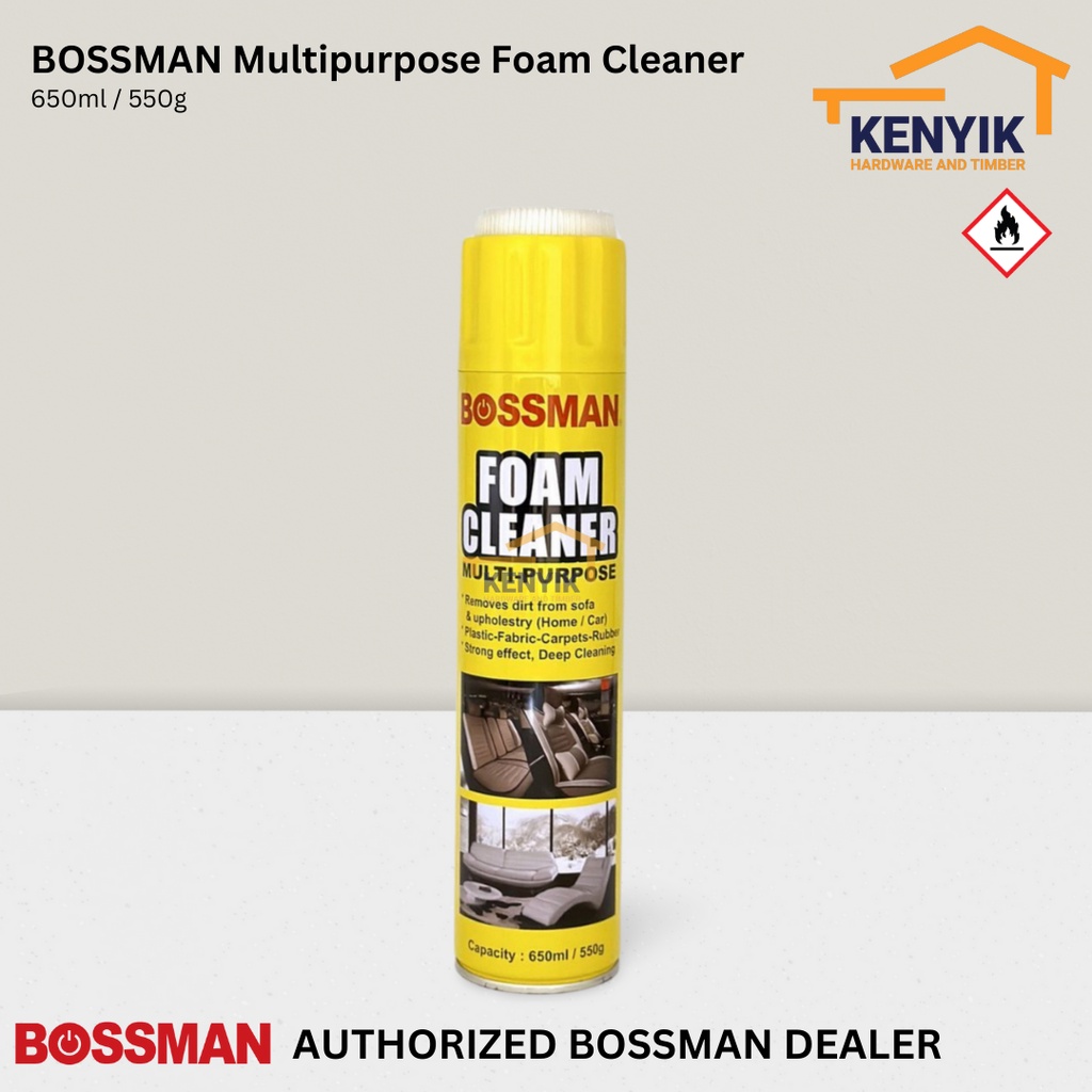 BOSSMAN 650ml / 550g Multi-Purpose Foam Cleaner (BFC-650) | Shopee Malaysia