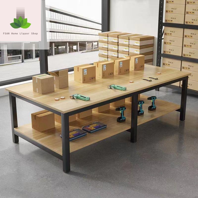 Factory workbench large workbench warehouse express packaging table ...