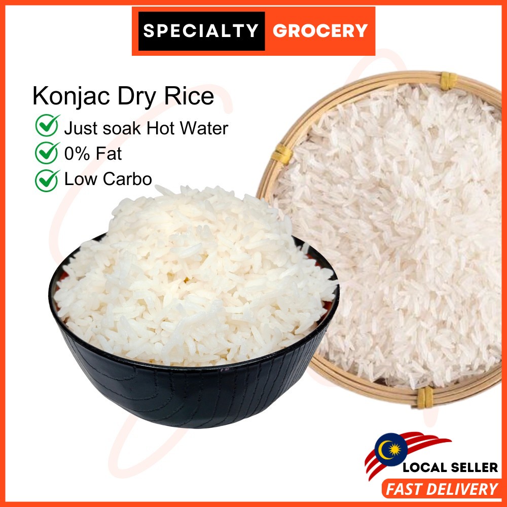 Konjac Dry Rice Diet Keto Zero Mo Food Nasi Meal Gluten Fat Sodium Free ...