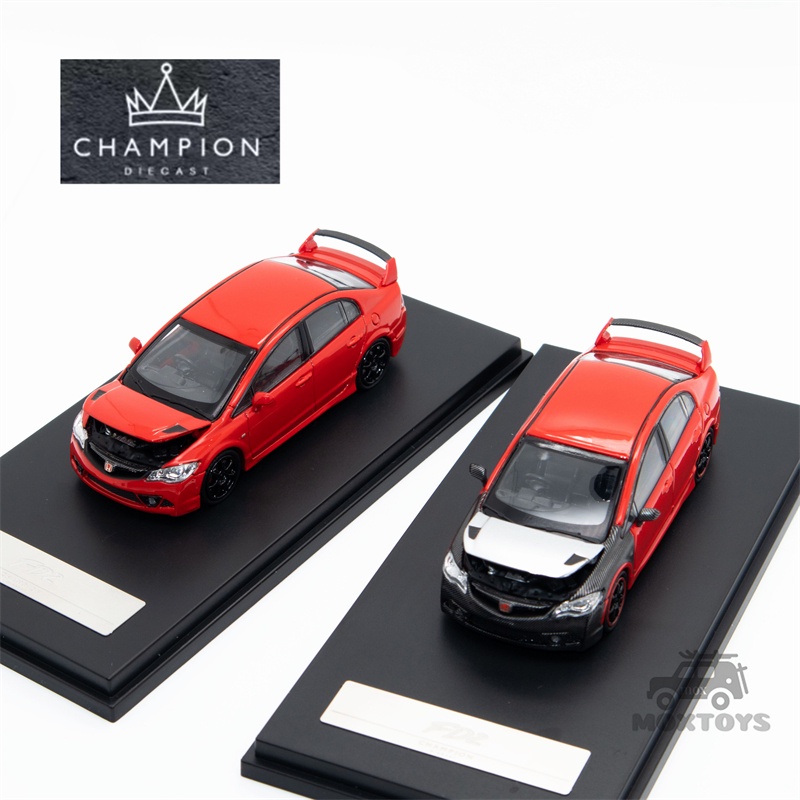 Champion 1:64 Honda Civic Type R FD2 Mugen RR Red Diecast Model Car | Shopee Malaysia
