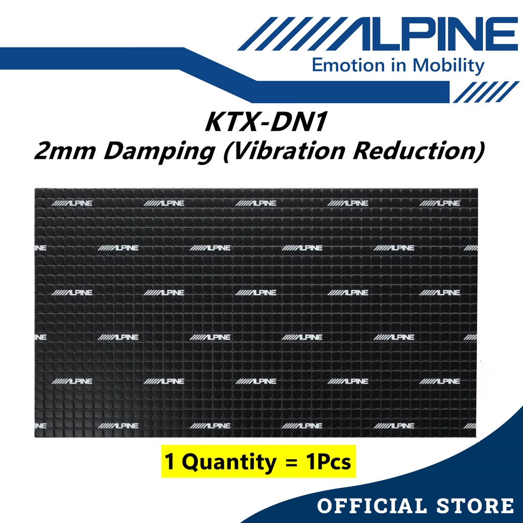 Alpine 2mm Sound Damping Sound Proofing High Purity Butly Rubber ...