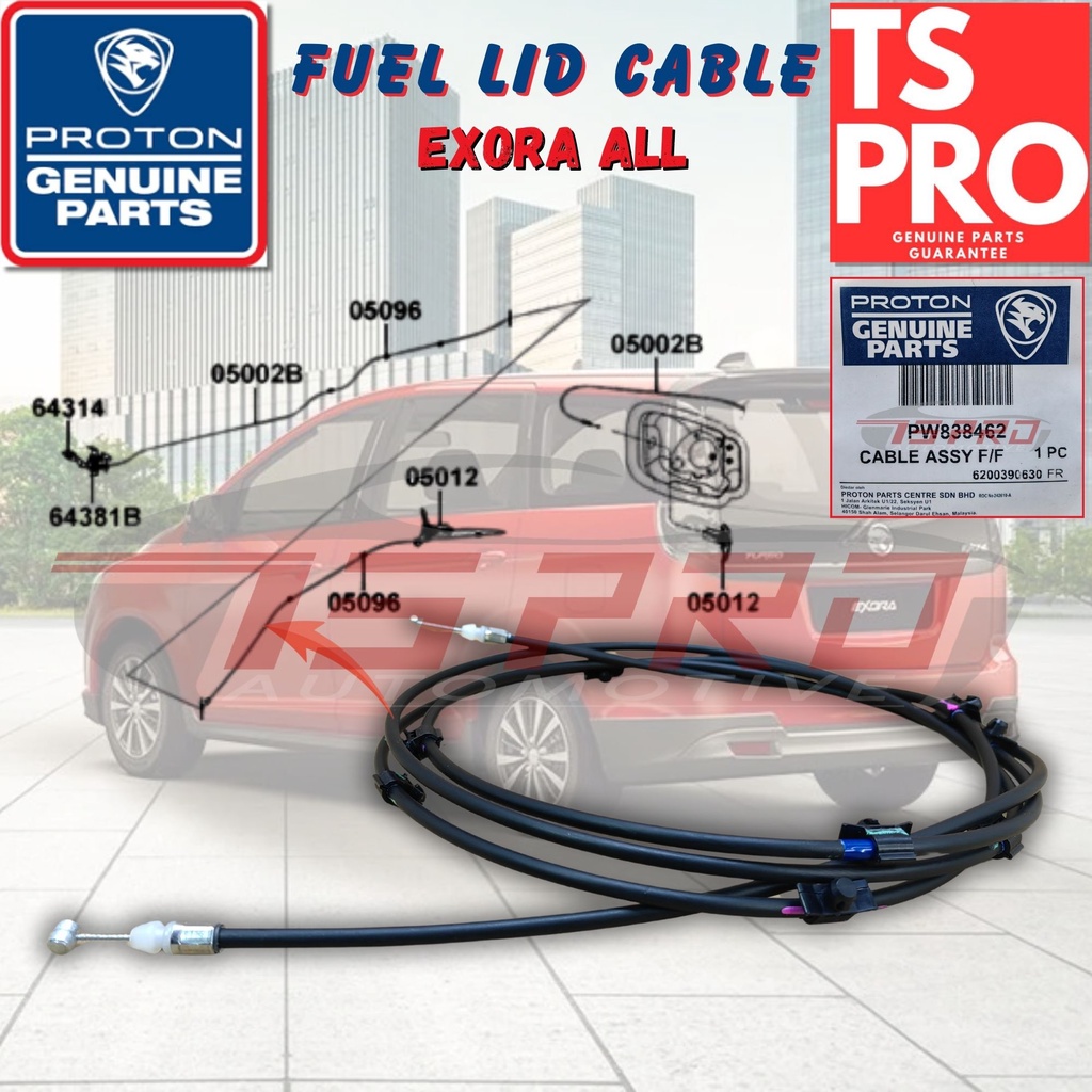 Proton Exora all Genuine Fuel Lid Cable Kabel Penutup Petrol PW838462 ...