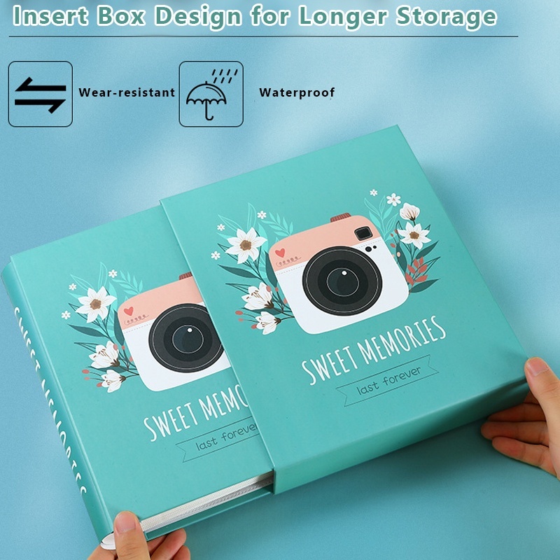 【ship in 24H】4R Photo Album With Box Pocket Insert-type Large Capacity ...