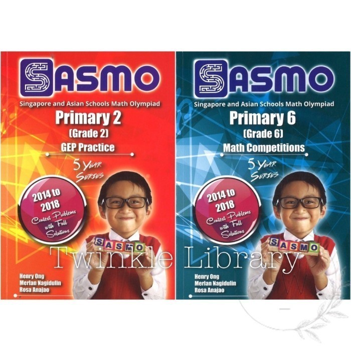 Sasmo PHYSICAL BOOK Primary 2 & 6 Math Competitions (Grade 2 & 6) GEP ...