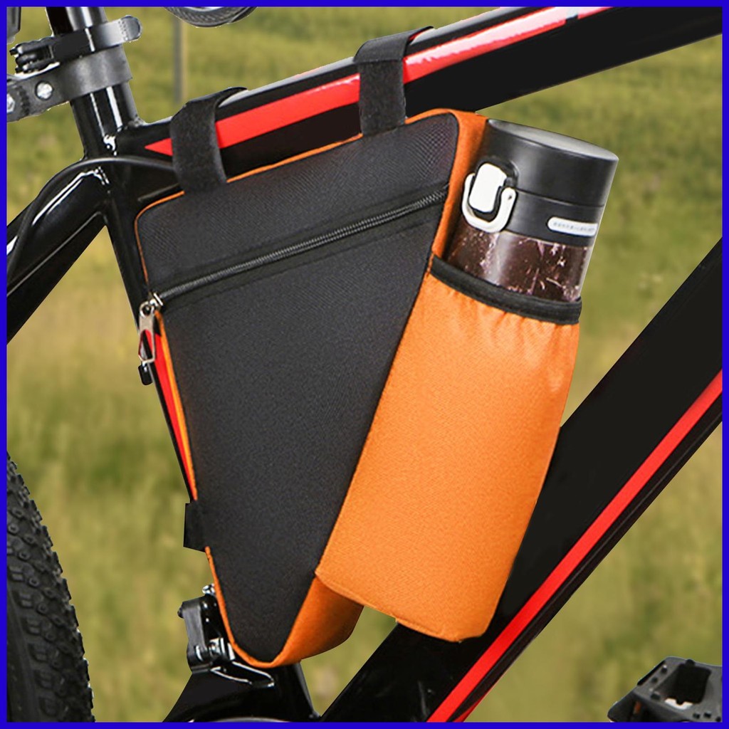 Bicycle Frame Bag Bicycle Frame Pouch Tool Bag Water Holder Pack Saddle ...