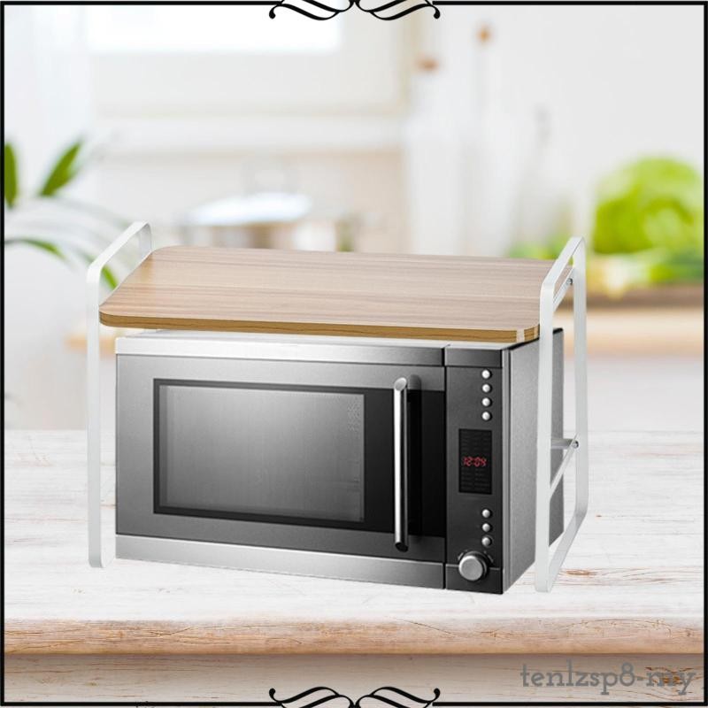 [Tenlzsp8] Microwave Rack Heavy Duty Compact Utensils Storage Kitchen ...