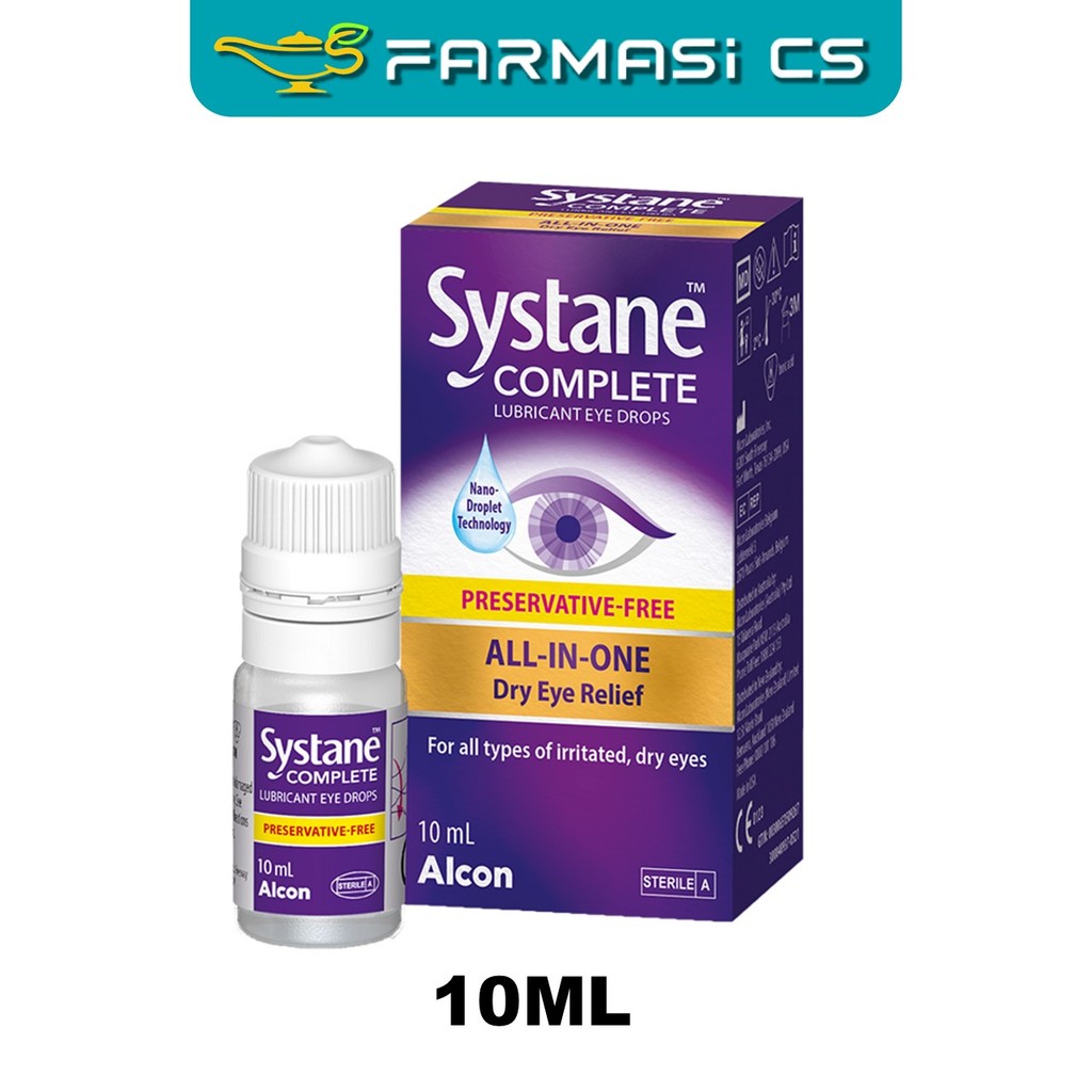 Systane Complete Preservative-Free Eye Drops 10ml EXP:07/2026 [ Perservation Free Lubricant Drop ...