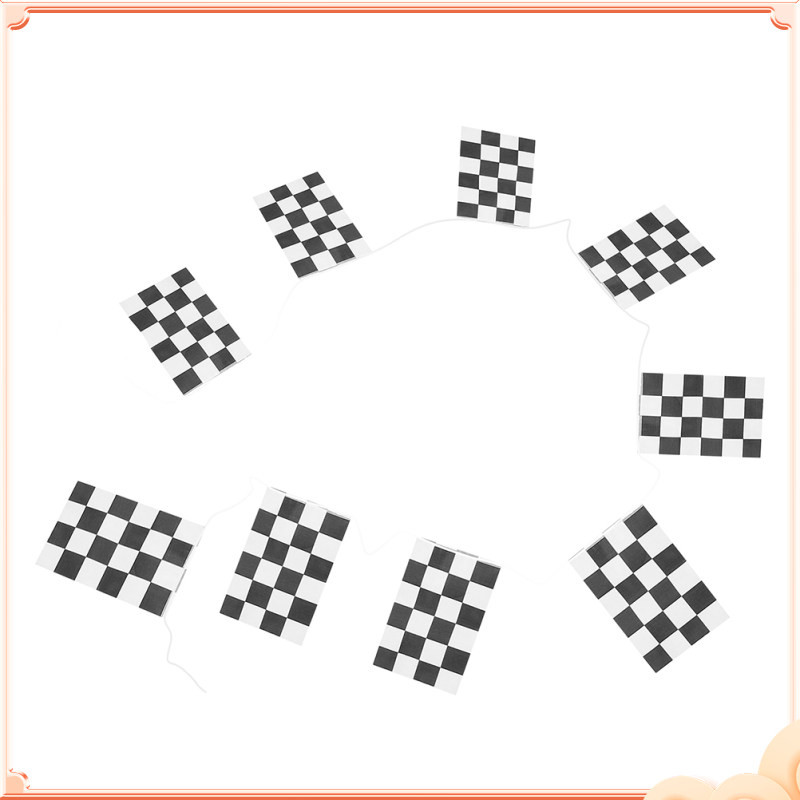 Racing String Flag Checkered Flag Banner Race Car Party Decoration ...