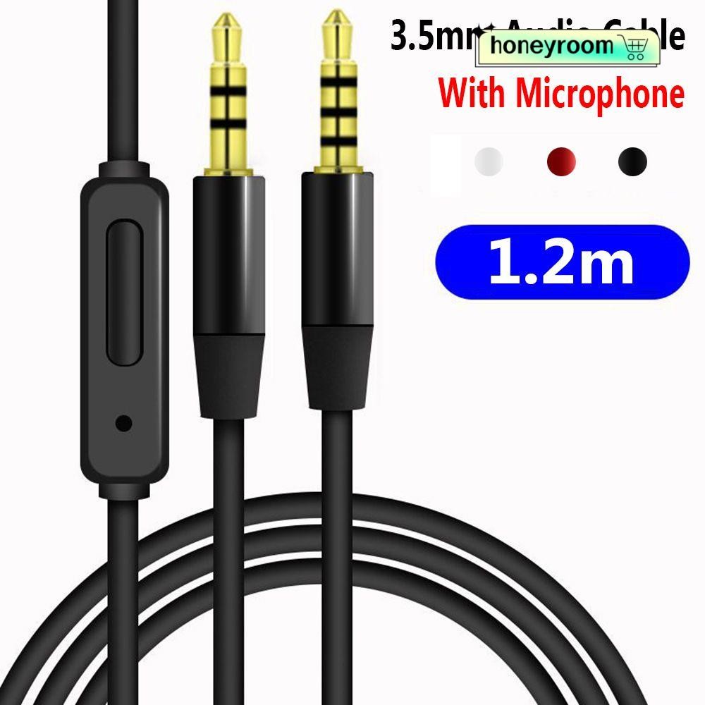 HONEYROOM 1.2m Audio Cable Stereo Volume Control Speaker Line 3.5mm ...
