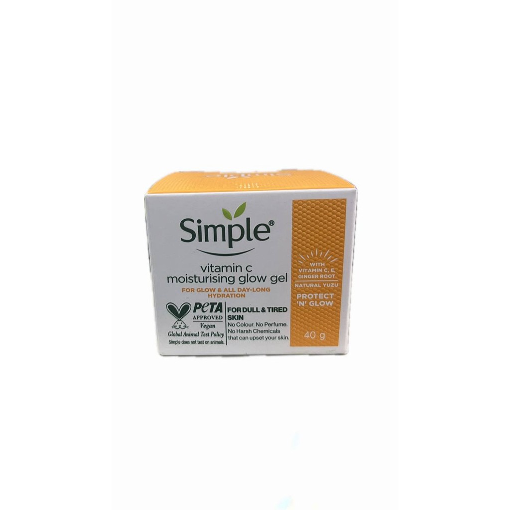 SIMPLE VITAMIN C MOISTURISING GLOW GEL 40G(EXP:10/2027) | Shopee Malaysia