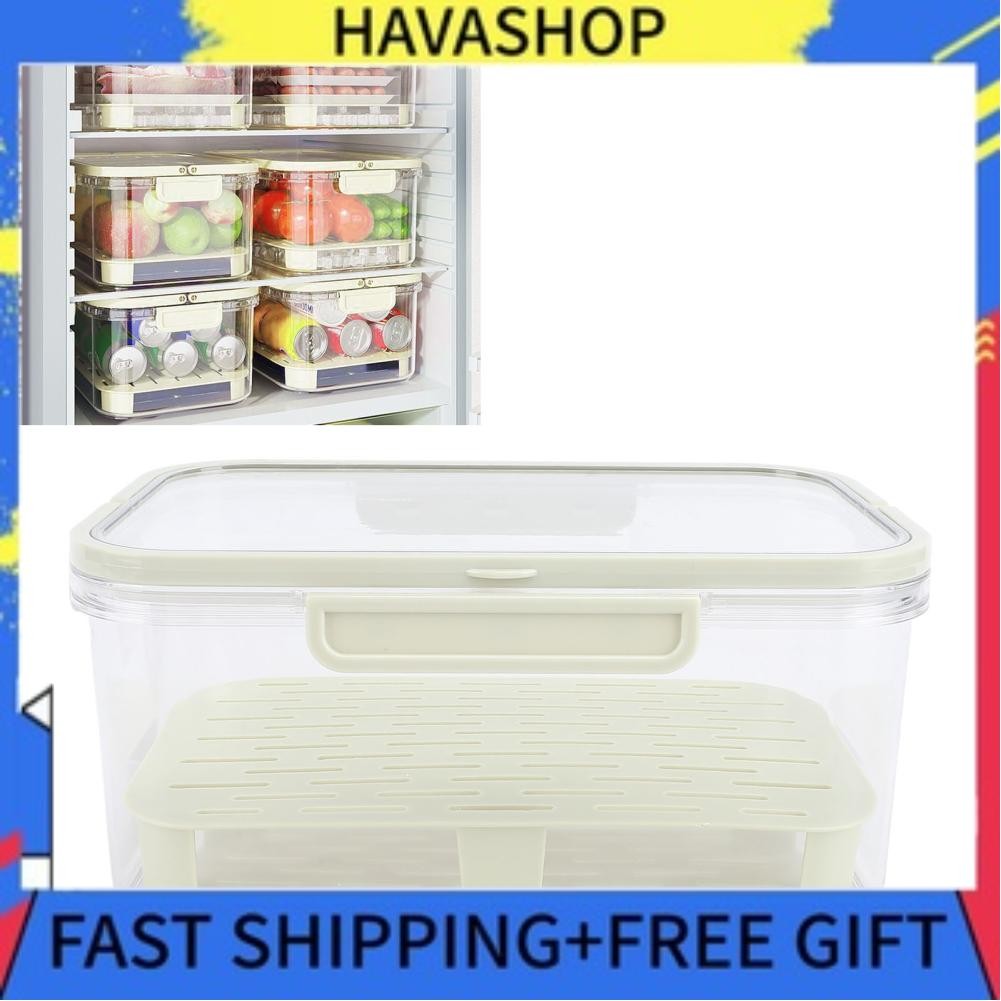 Havashop Food Storage Container with Lid Handle Portable Fruit ...