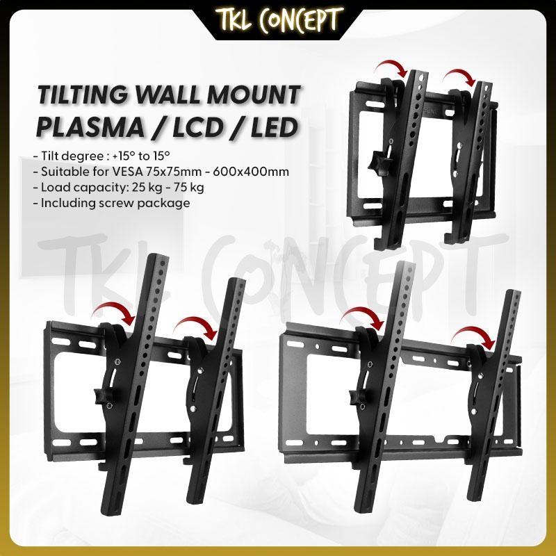 Pendakap TV TKL TILT Boleh Laras 14 -42 26 -55 32 -75 Inci Pendakap ...