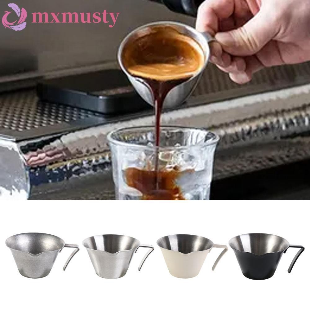 MXMUSTY Espresso Measuring Cup, Stainless Steel with Scale Coffee ...
