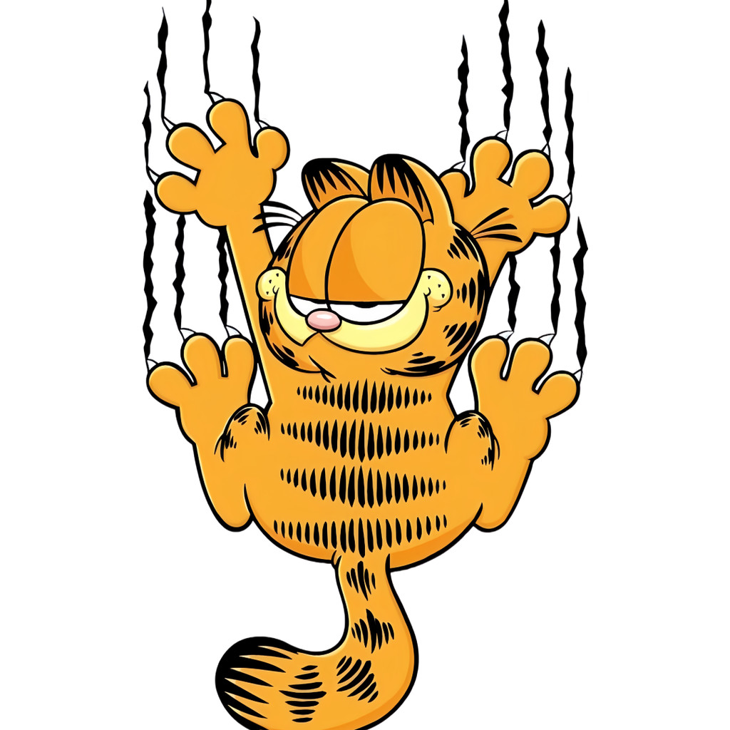 Hot-selling Funny Garfield Sticker Cartoon pvc Material Rental House ...