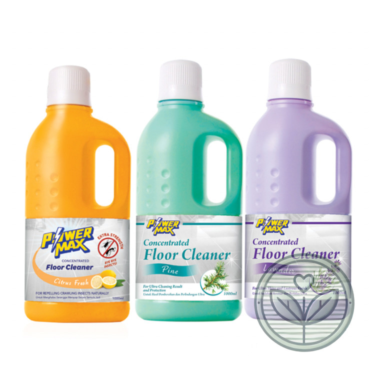 PowerMax / Ecomax Concentrated Floor Cleaner 1000 ml Lavender, Pine ...