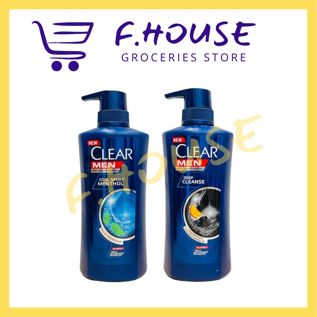 Clear Men Shampoo Cool Sport Menthol Anti-Dandruff (390ml ) | Shopee ...