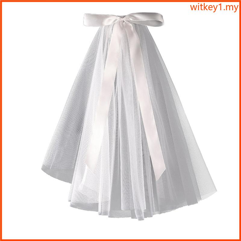 WIT 2 Tier Girls First Holy Communion Veil with Comb Cut Edge Wedding ...