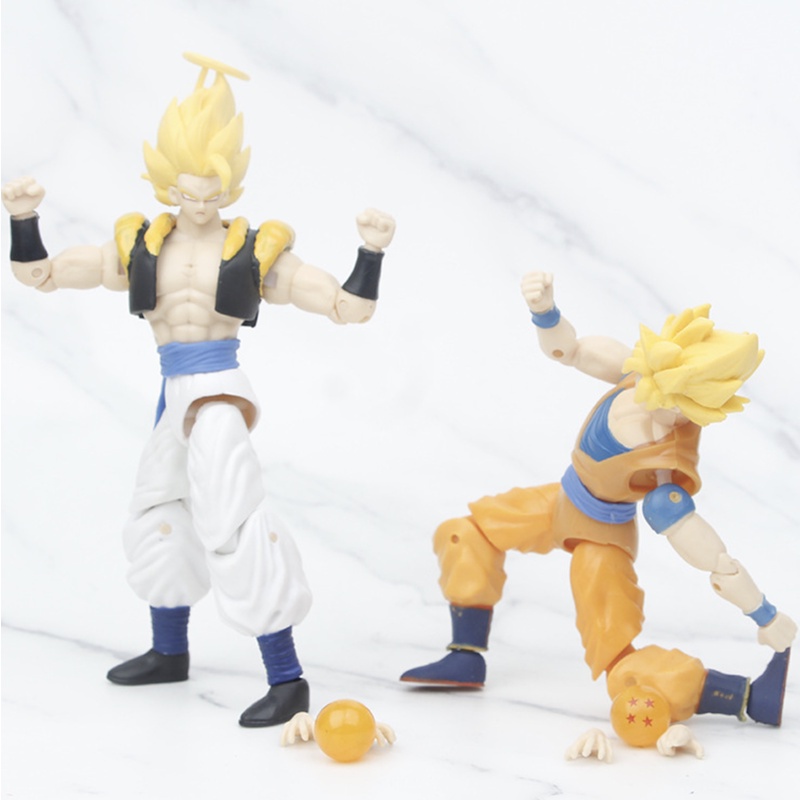 Anime Dragon Ball Goku Vegeta Super Saiyan Gogeta Action Figures ...
