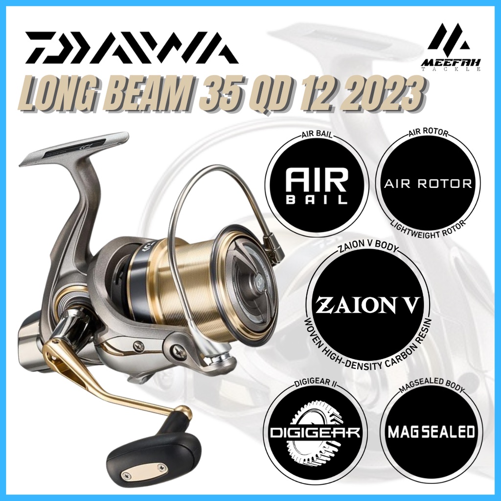 NEW ARRIVAL DAIWA 2023 Longbeam 35 QD12 QD5GOU - Surfcasting Fishing Reel Mesin Pancing Pantai ...