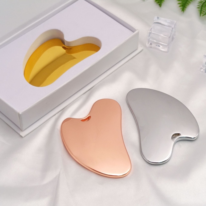 1pcs Gua Sha Facial Tool Stainless Steel GuaSha Massage Beauty Tool ...