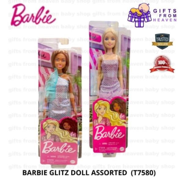 Barbie Glitz Doll Assorted T7580 Shopee Malaysia
