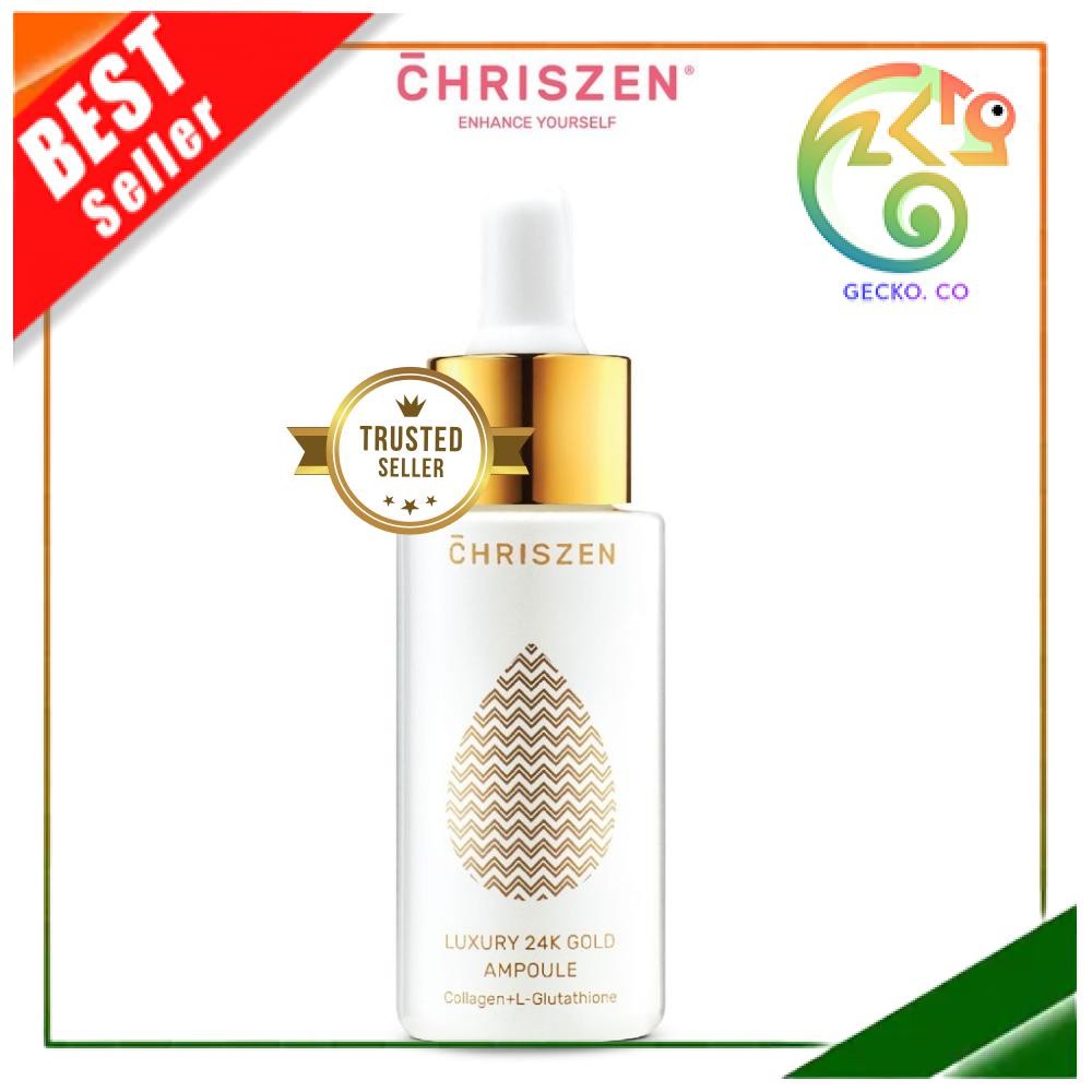 Chriszen Luxury 24k Gold Ampoule Serum Aging Beauty Face Skin (30ml ...