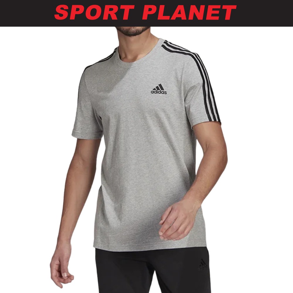 adidas Men Essentials 3-Stripes Tee Shirt Baju Lelaki (GL3735) Sport ...