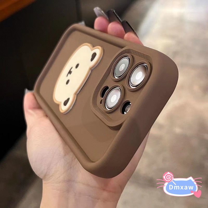 Cute Bear Casing For Samsung Galaxy S24 S23 S22 S21 Ultra Plus S24+ S23 ...