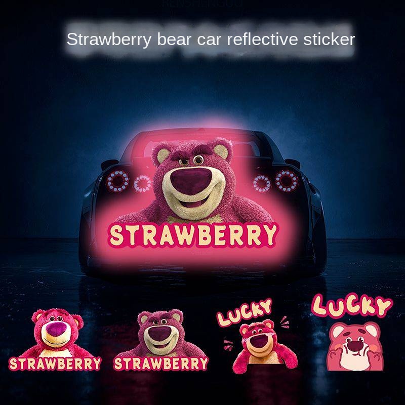Strawberry Bear Bumper Stickers Car Body Decal Car Scratch Cover ...