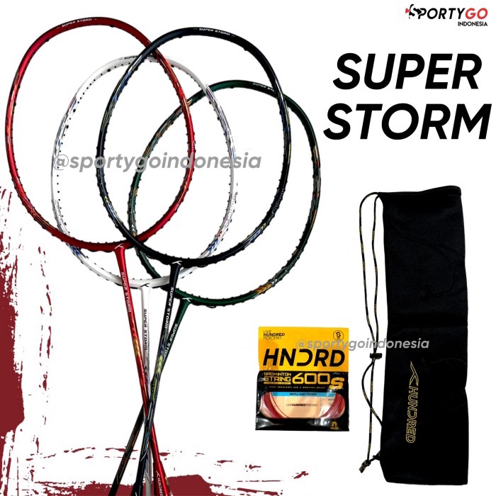 Original / HNDRD HUNDRED SUPER STORM Badminton Racket | Shopee Malaysia