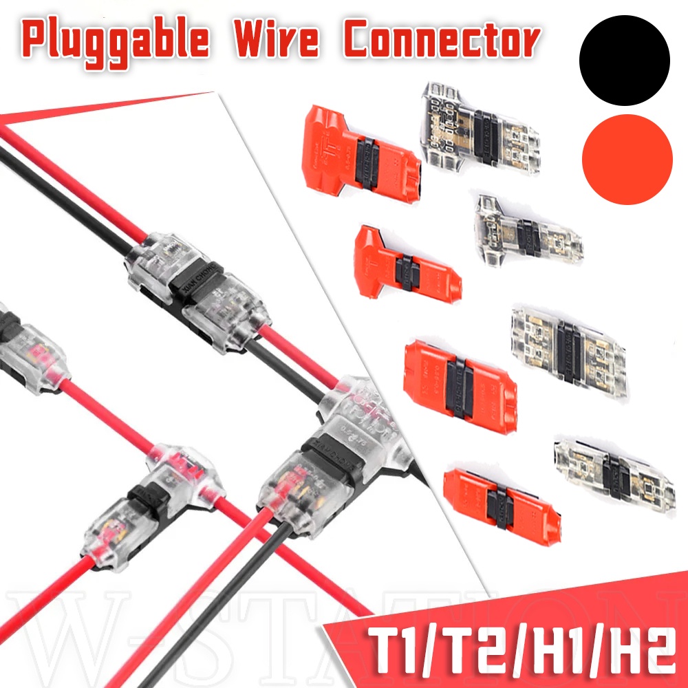 T1/T2/H1/H2 Pluggable Wire Connector / Quick Splice Electrical Cable ...