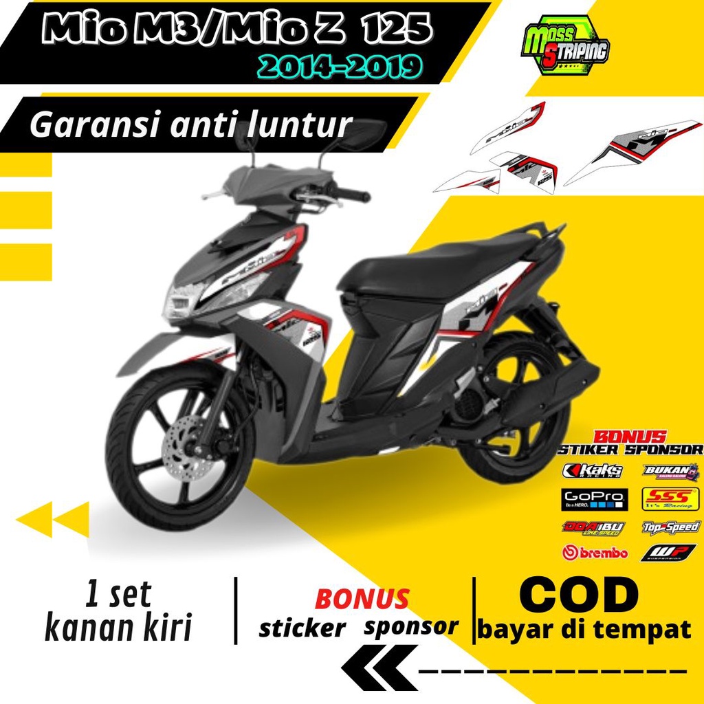 Striping Sticker Lis decal yamaha Mio M3 Mio Z Mio 125 cc 2014 2015 ...