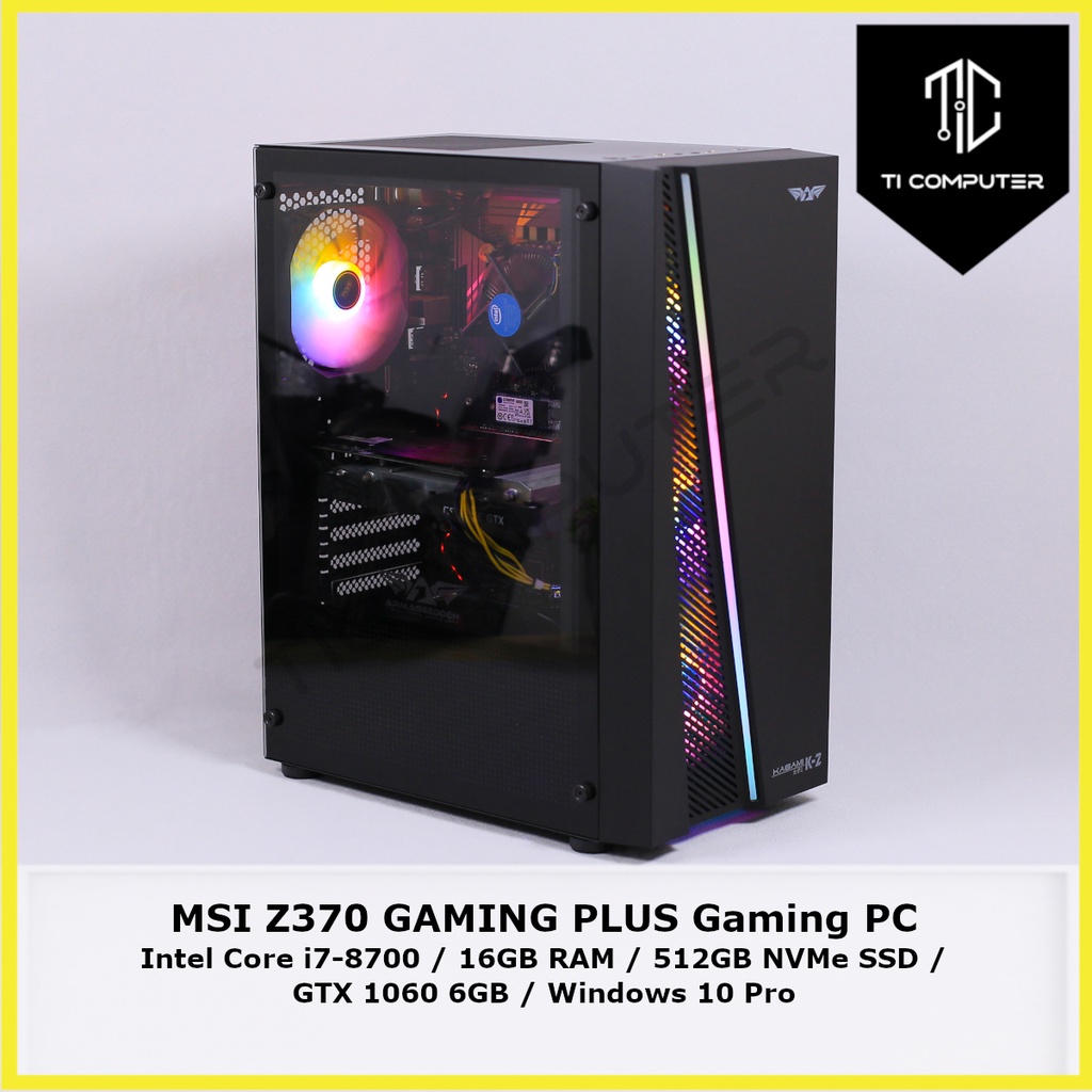 KAGAMI K-2 MSI Z370 GAMING PLUS Intel Core i7-8700 16GB RAM 512GB NVMe ...