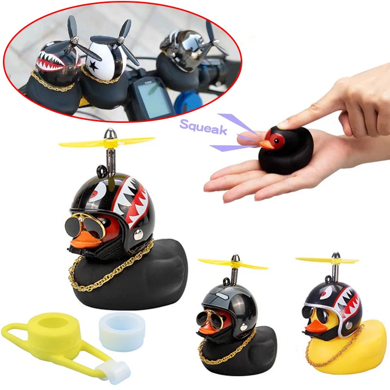 Helmet Broken Wind Yellow Duck Car Dashboard Decorations Cool Glasses ...